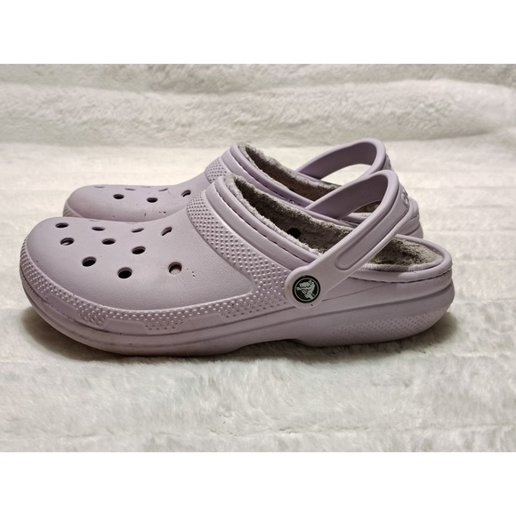 CROCS | Shoes | Crocs Shoes Mens 7 Womens 9 Classic Lined Clogs Purple ...